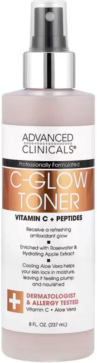 Advanced Clinicals, C-Glow Toner, C-vitamin + Peptidek | Krémmánia