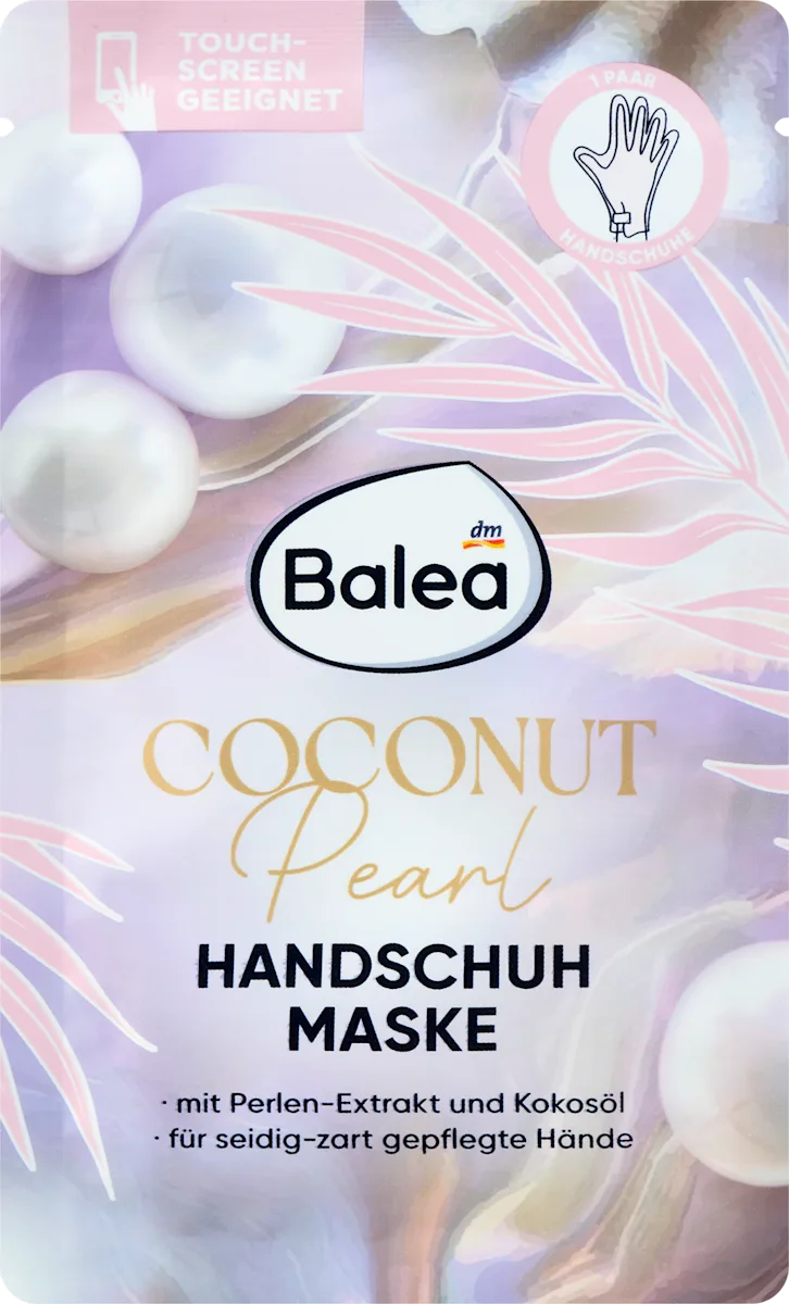 Balea Coconut Pearl Kesztyűmaszk | Krémmánia