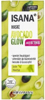 Isana Avocado Glow Maszk Retinollal | Krémmánia