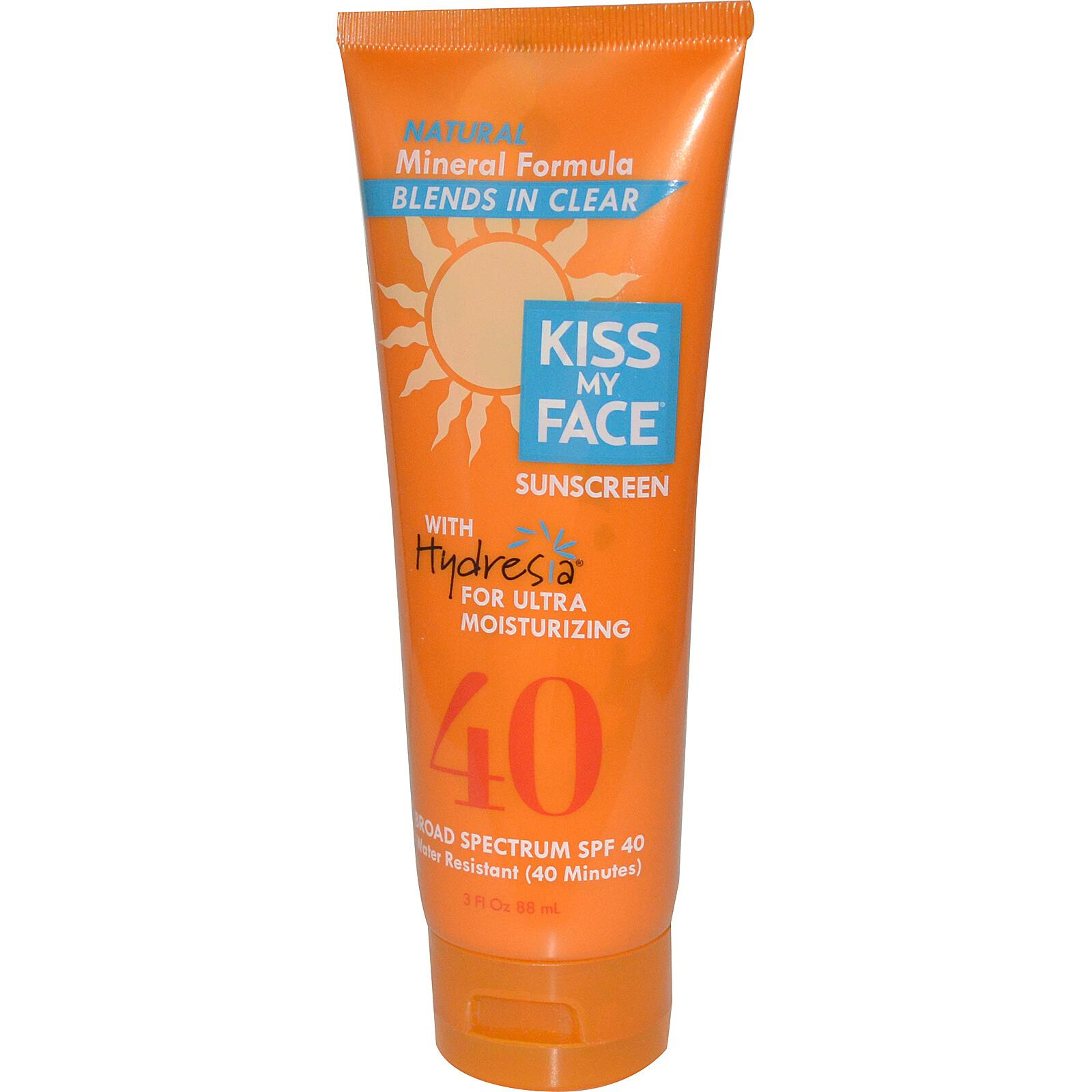 Kiss My Face Sunscreen with Hydresia Broad Spectrum SPF40 | Krémmánia