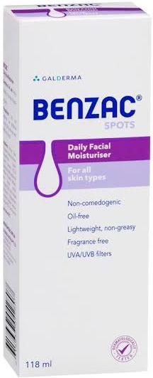 Benzac Spots Daily Facial Moisturiser | KremMania
