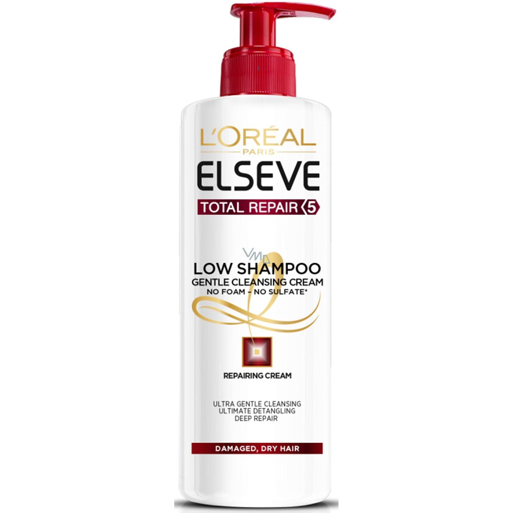 L'Oreal Elseve Total Repair 5 Low Shampoo Gentle Cleansing Cream ...