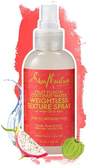 Shea Moisture Fruit Fusion Coconut Water Weightless Texture Spray ...
