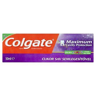 Colgate Maximum Cavity Protection Junior Mild Mint Cukor Sav ...