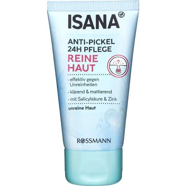 Isana Reine Haut Anti-Pickel Feuchtigkeitspflege 24H | Krémmánia