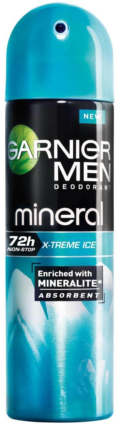 Garnier Mineral Men 72H Xtreme Ice Deo Spray | Krémmánia