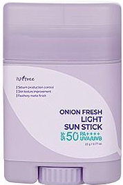 Isntree Onion Fresh Light Sun Stick SPF50+ PA++++ | KremMania